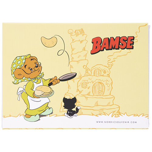 Mugg Farmor steker pannkakor, gul, 27 cl BAMSE - www.nordicsouvenir.co