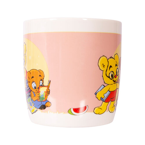 Mugg Trillingarna och Brumma, korall, 27cl, BAMSE - www.nordicsouvenir