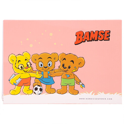 Mugg Trillingarna och Brumma, korall, 27cl, BAMSE - www.nordicsouvenir