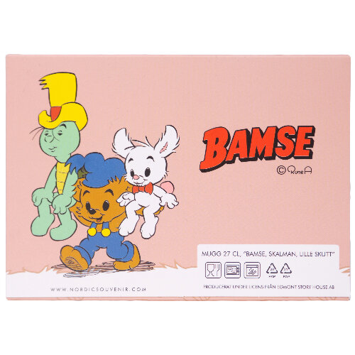 Mugg Bamse, Skalman, Lille Skutt, Rosa, 27 cl BAMSE - www.nordicsouven